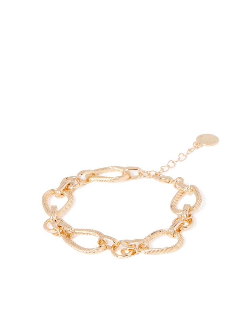 Leonie Large Link Bracelet Gold Forever New